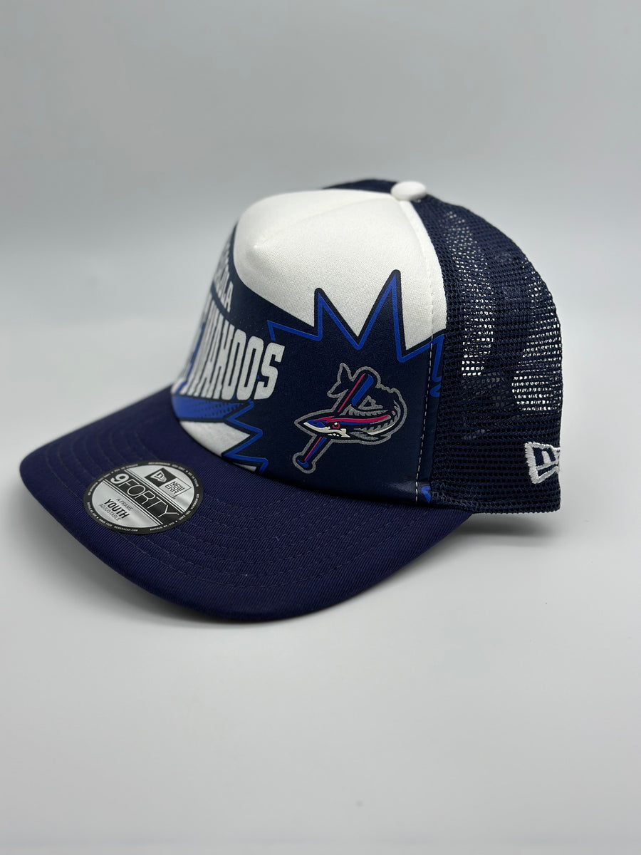 Pensacola Blue Wahoos New Era Youth Foam Trucker – Pensacola Blue ...