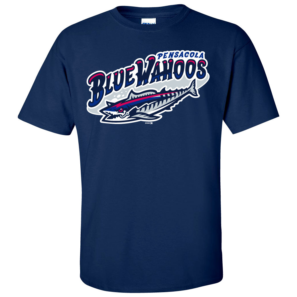 Pensacola Blue Wahoos Adult Basic T-Shirt – Pensacola Blue Wahoos ...