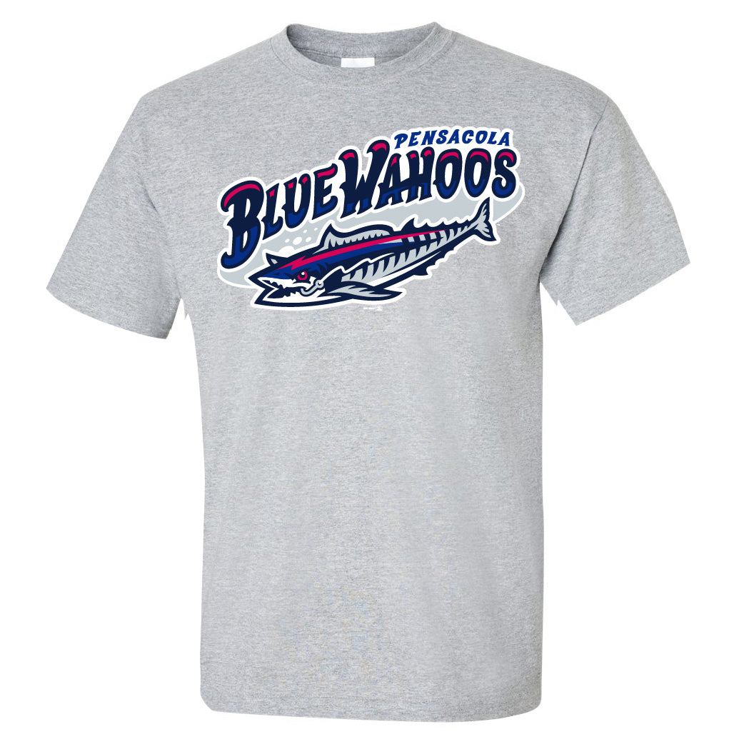 Pensacola Blue Wahoos Adult Basic T-Shirt – Pensacola Blue Wahoos ...